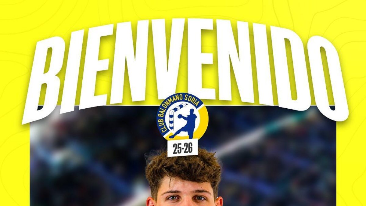 El Balonmano Soria se refuerza con el joven de 17 años Sergio Tobes