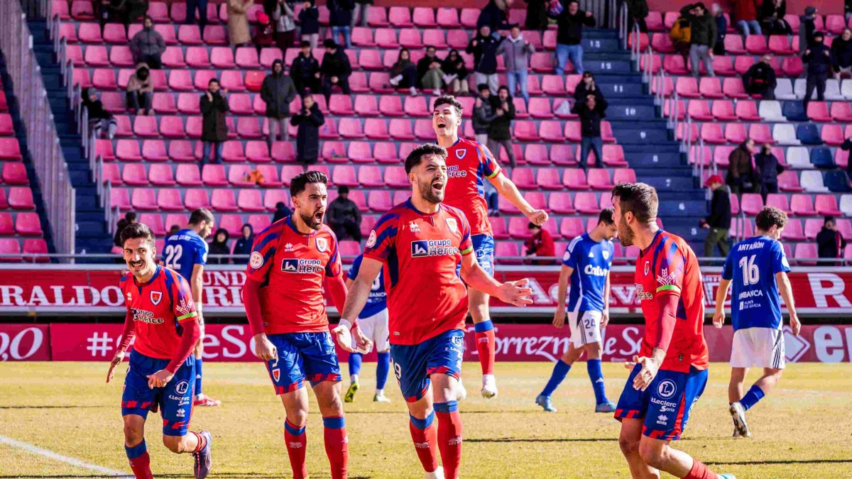 Los goleadores del Numancia Jony, Dieste y Ribeiro llegan al play off ...