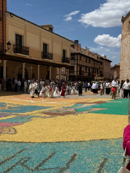 Las alfombras del Corpus Christi llenan El Burgo de Osma de color y ...