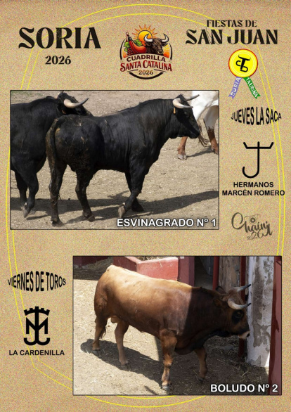 Así quedan los lotes de toros de cada cuadrilla para San Juan 2026