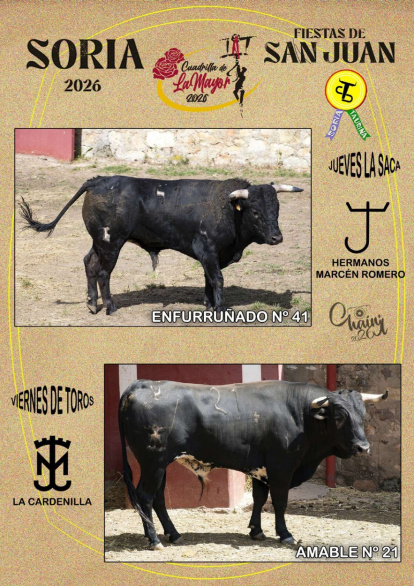 Así quedan los lotes de toros de cada cuadrilla para San Juan 2026