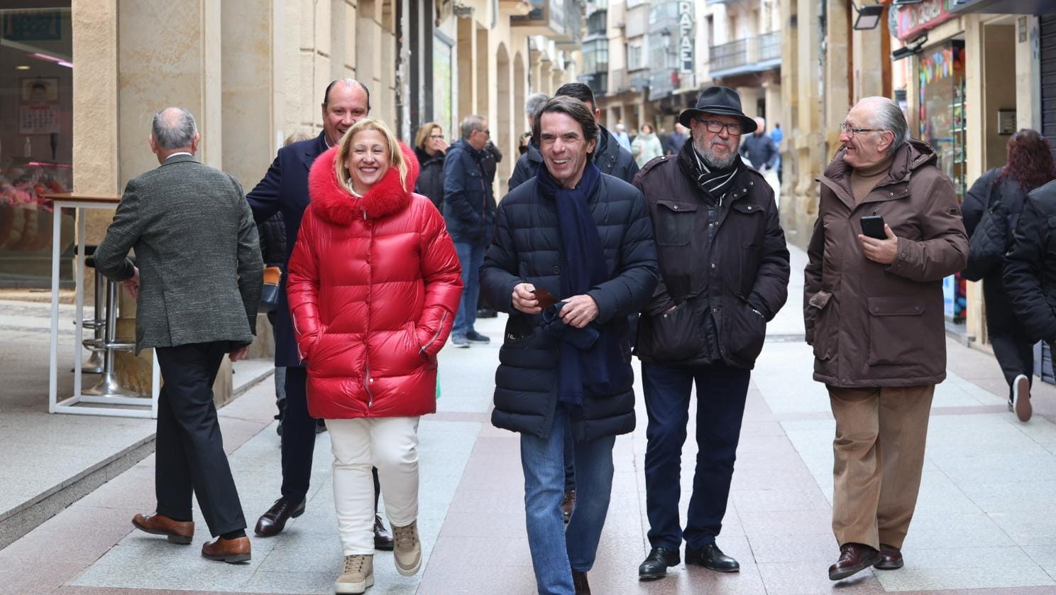 Aznar visita Soria con Ana Botella: el recorrido en fotos