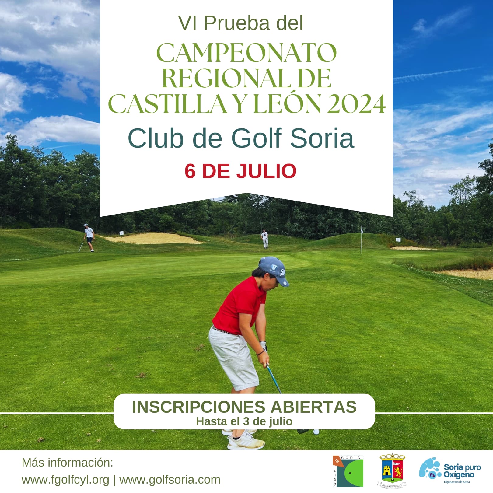 Inscripciones abiertas para el Regional del 6 de julio en el Club de Golf Soria