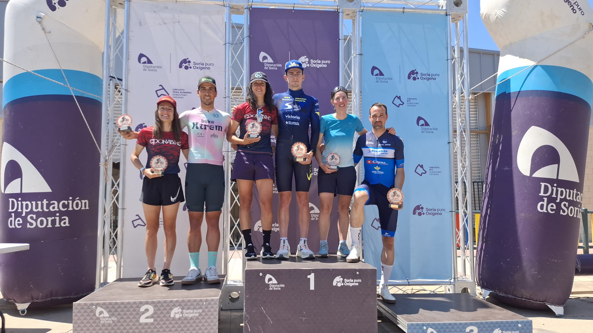 Darío Angulo y María García ganan la II BTT de Golmayo